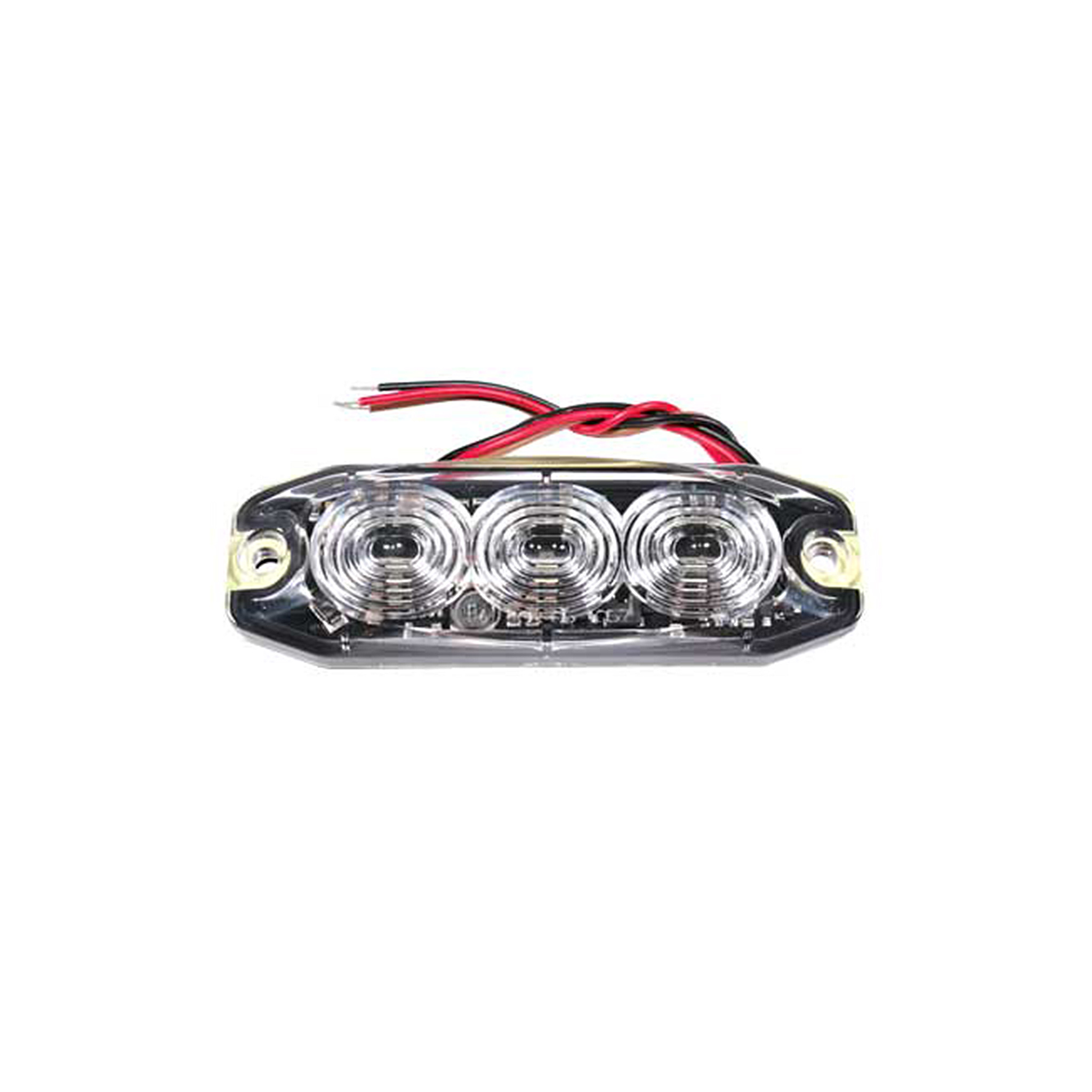 Hälytysvalo Axixtech Superslim 3led, 89 mm