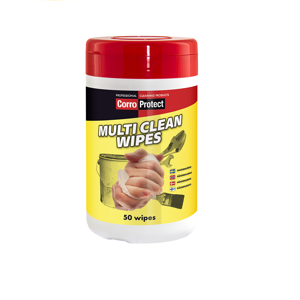 Våtservietter CorroProtect Multi Clean Wipes, 50 stk.