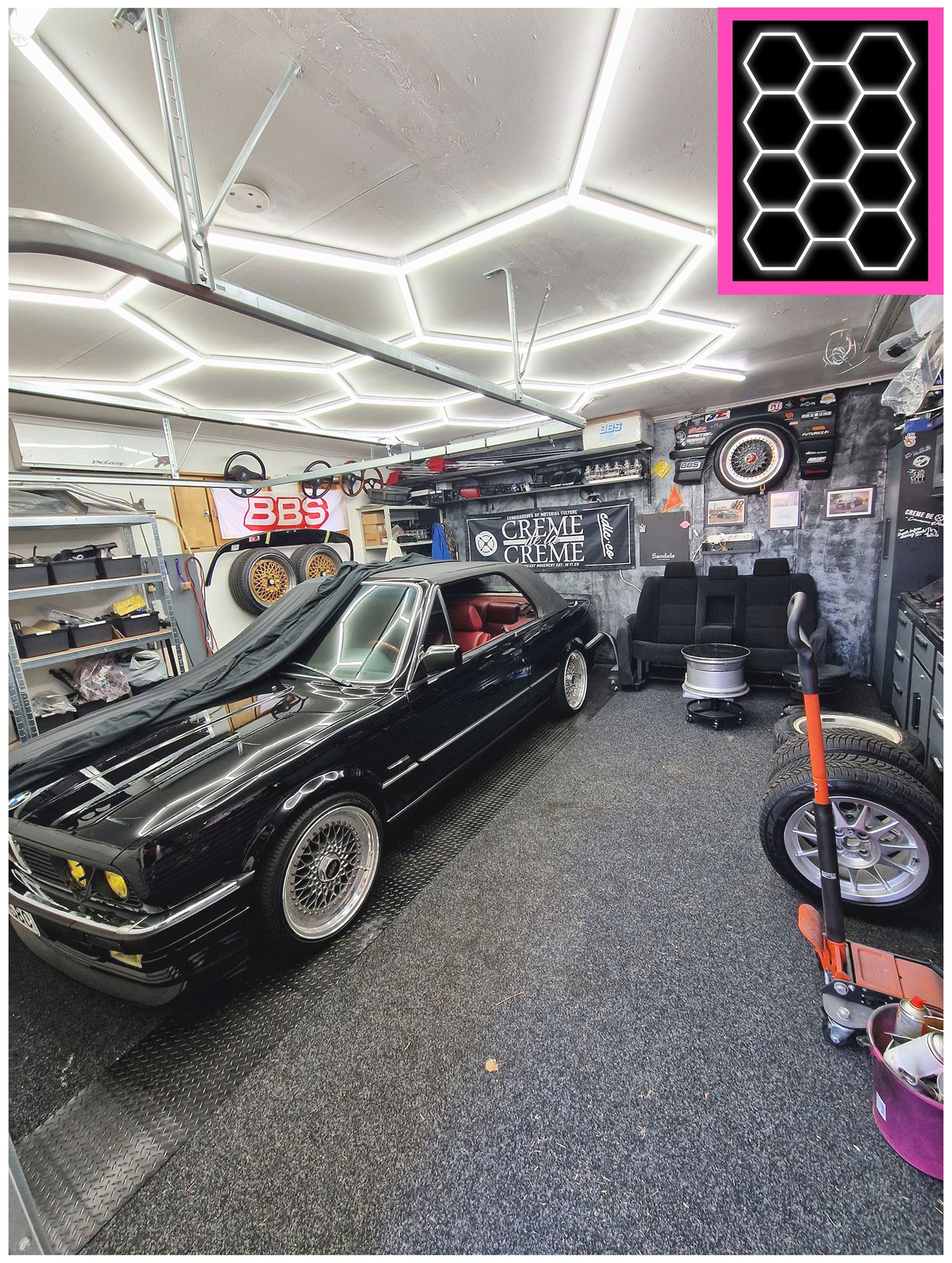 Hexagon light Dr Dirt Garage Sky Gen2, 11 Grid System, 290 x 405 cm