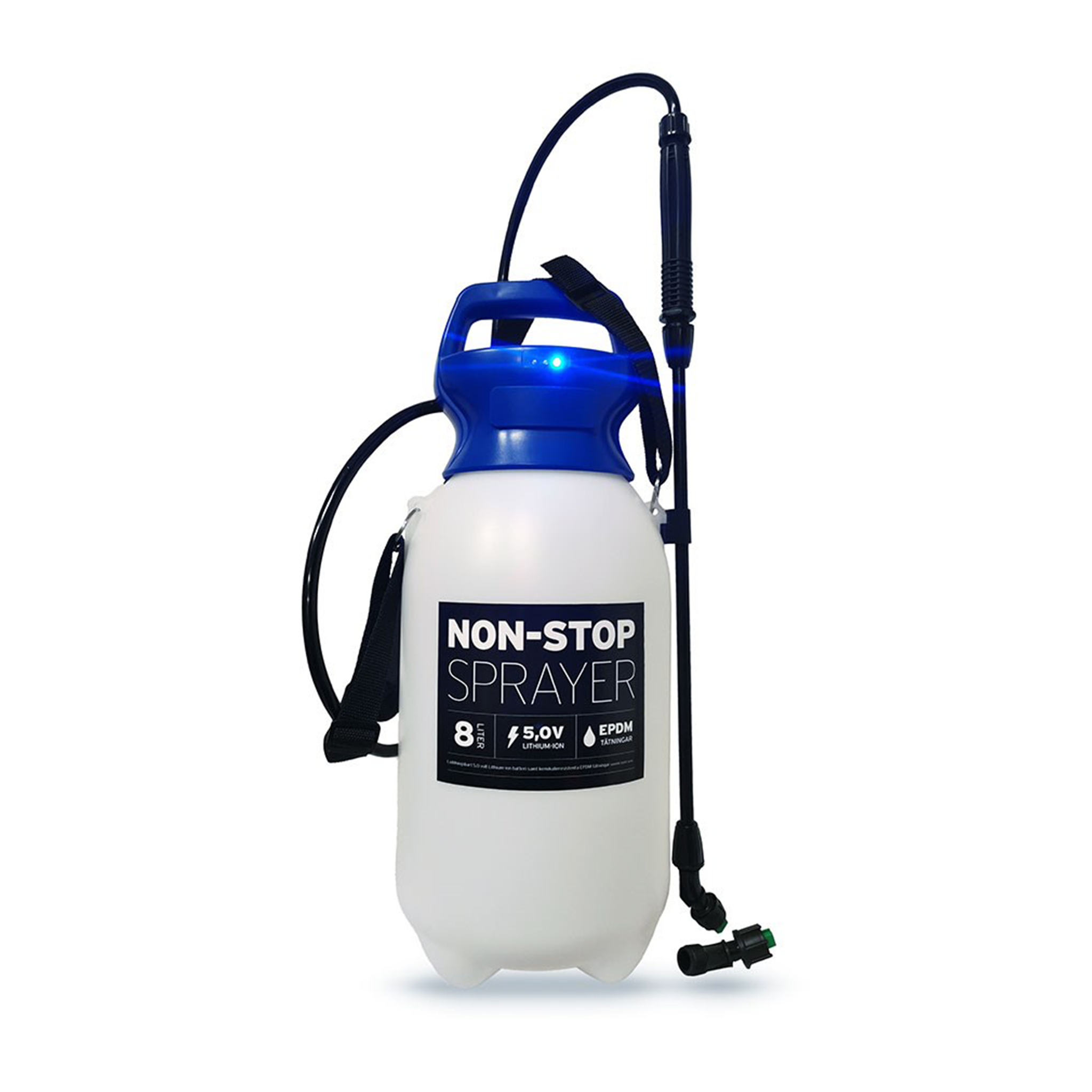 Elektrisk Tryckspruta Non-stop Sprayer, 5V 2600mAh, 8000 ml