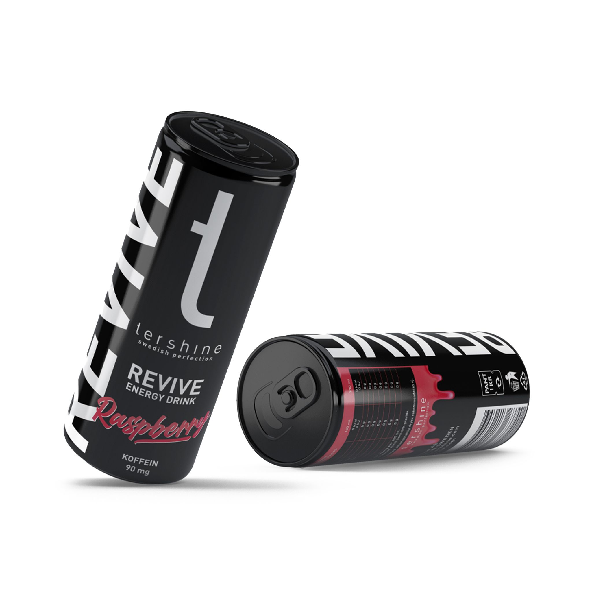 Energidrik tershine Revive Raspberry, 330 ml