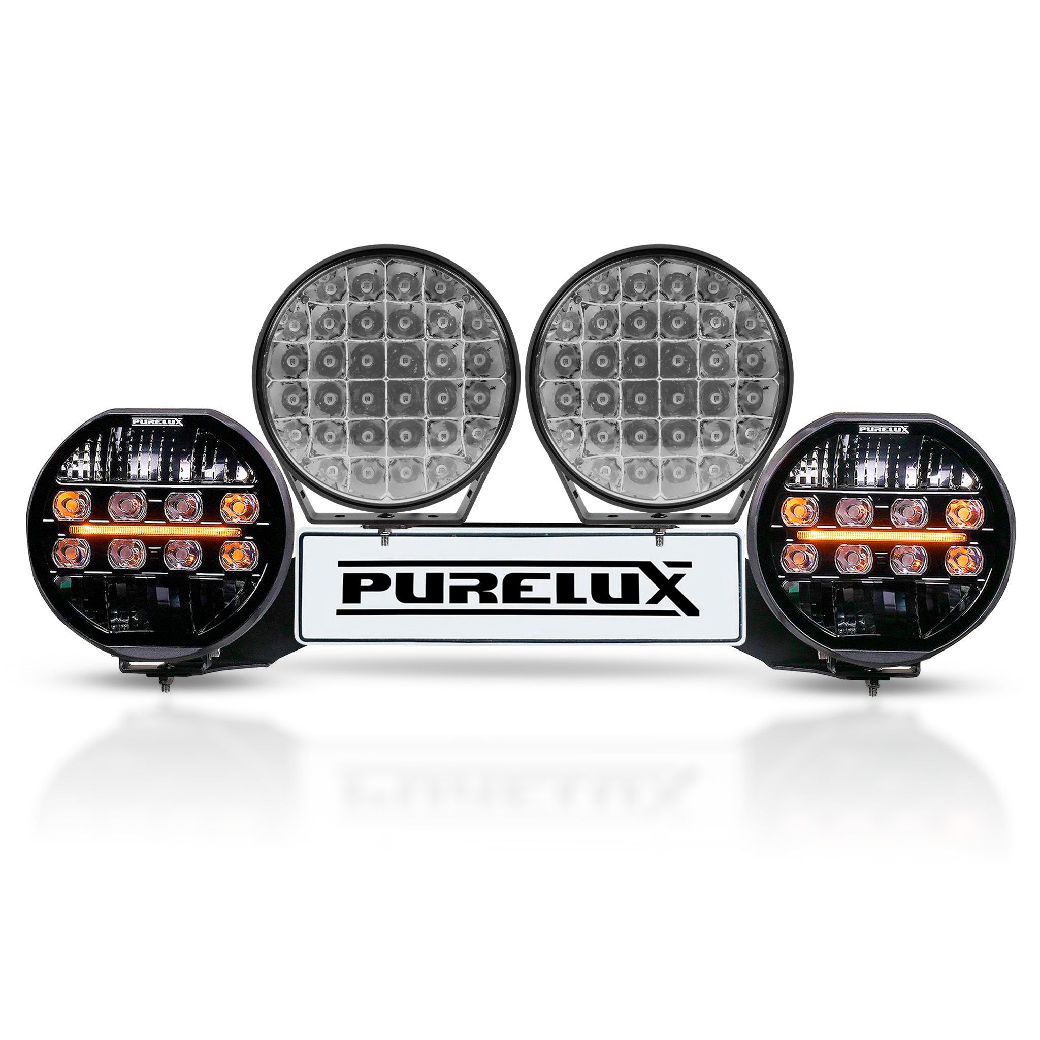 Auxiliary light kit Purelux WRC 9, 750W / 49 000 lm - Complete set
