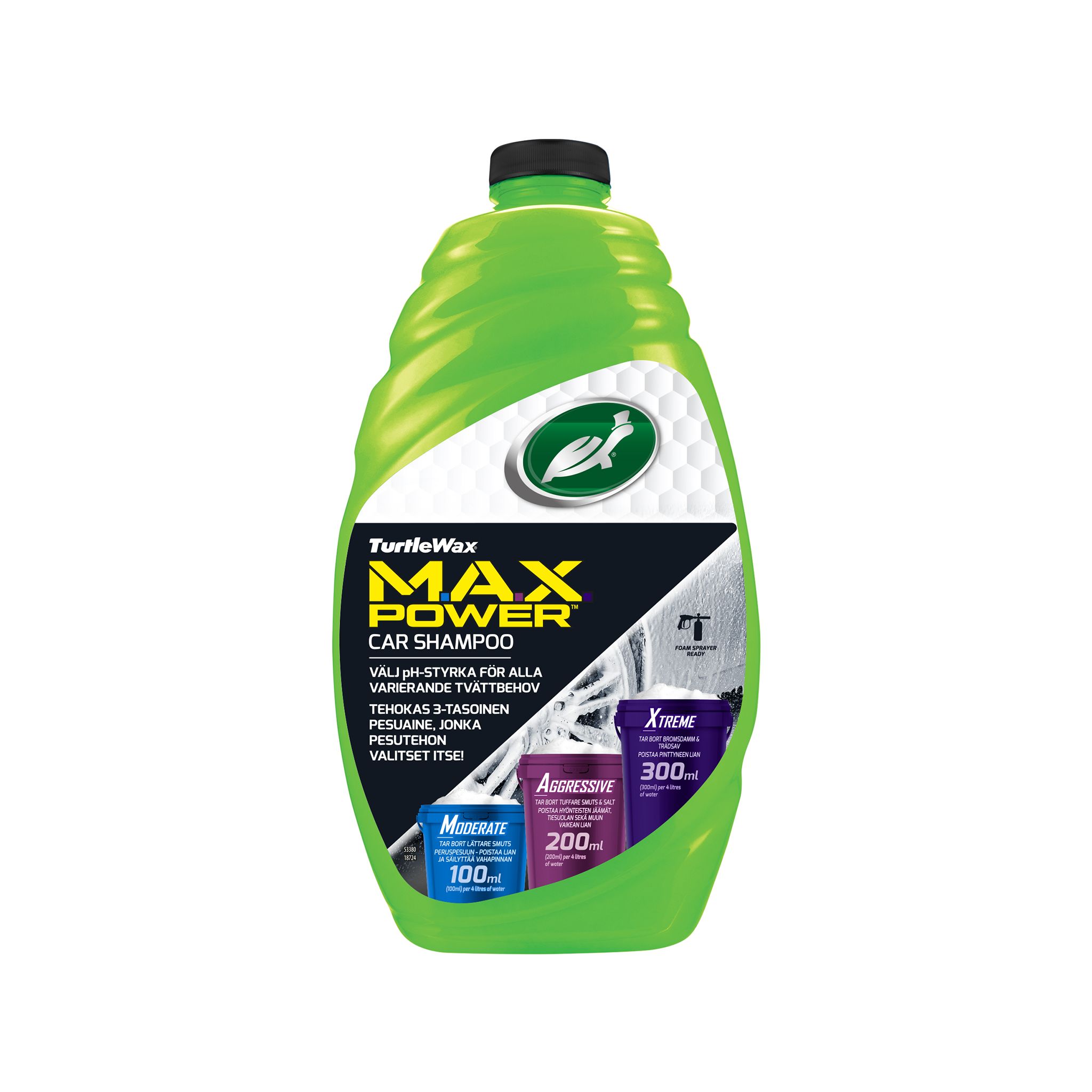 Bilshampoo Turtle Wax MAX-POWER Car Shampoo, 1420 ml