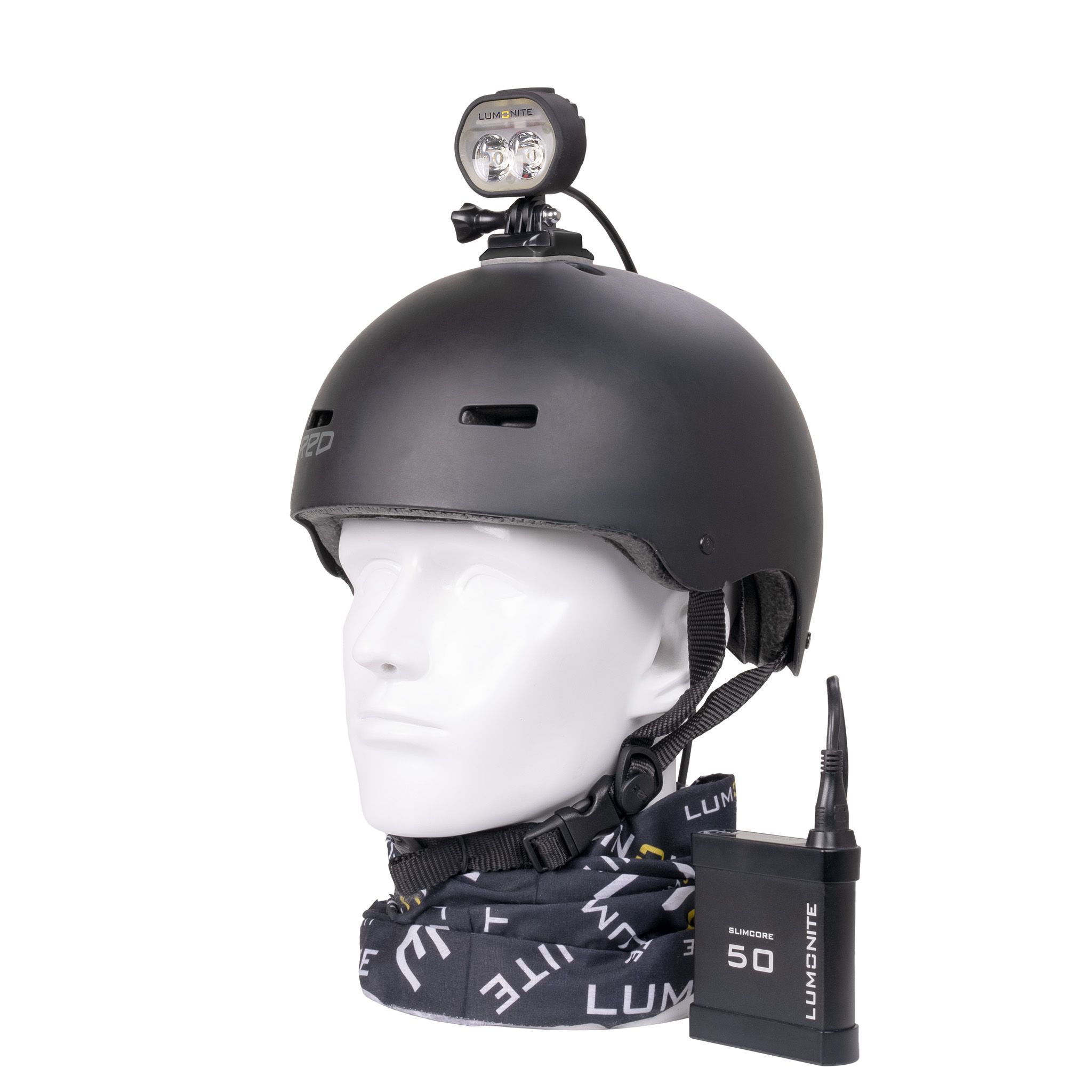 Ski helmet light LUMONITE Air2 - 2489 lm / Rechargeable