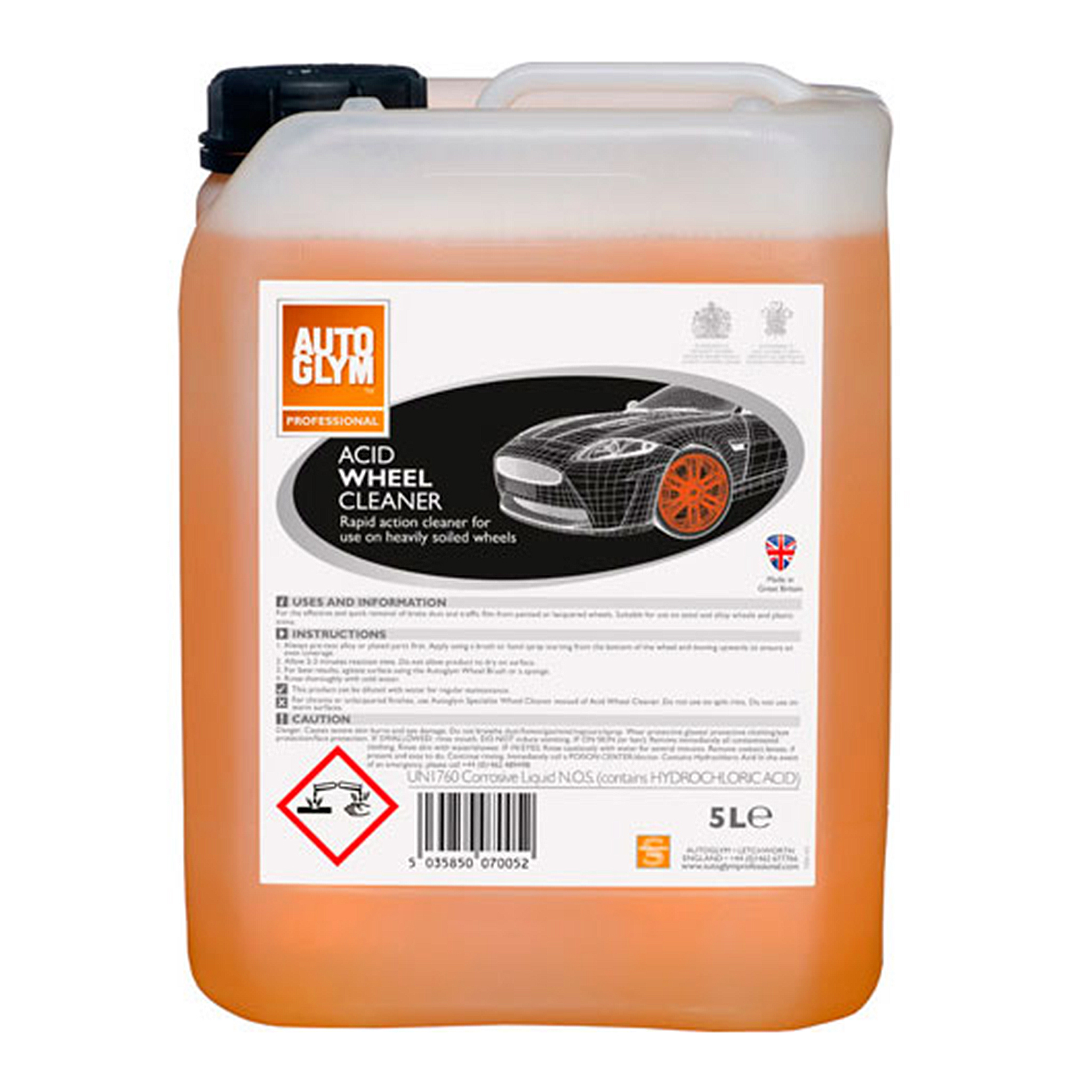 Felgrengjøring Autoglym Acid Wheel Cleaner, 5000 ml