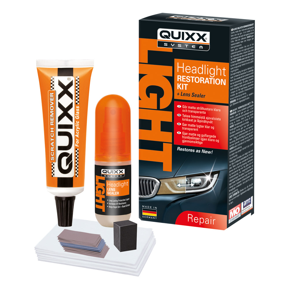 Ajovalojen Kiillotussarja QUIXX Headlight Restoration Kit