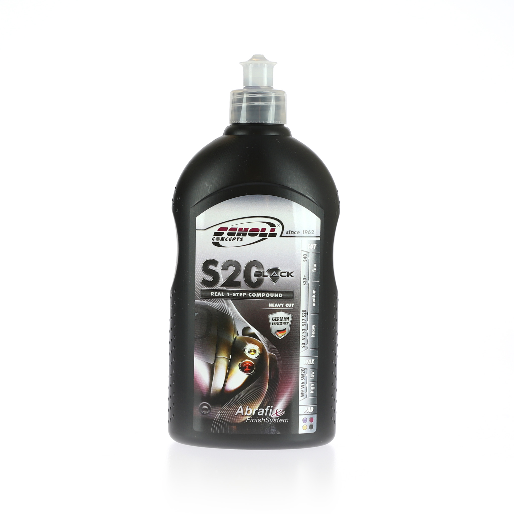 Polermedel Scholl Concepts S20 Black, Rubbing / Polishing (1 steg), 500 g