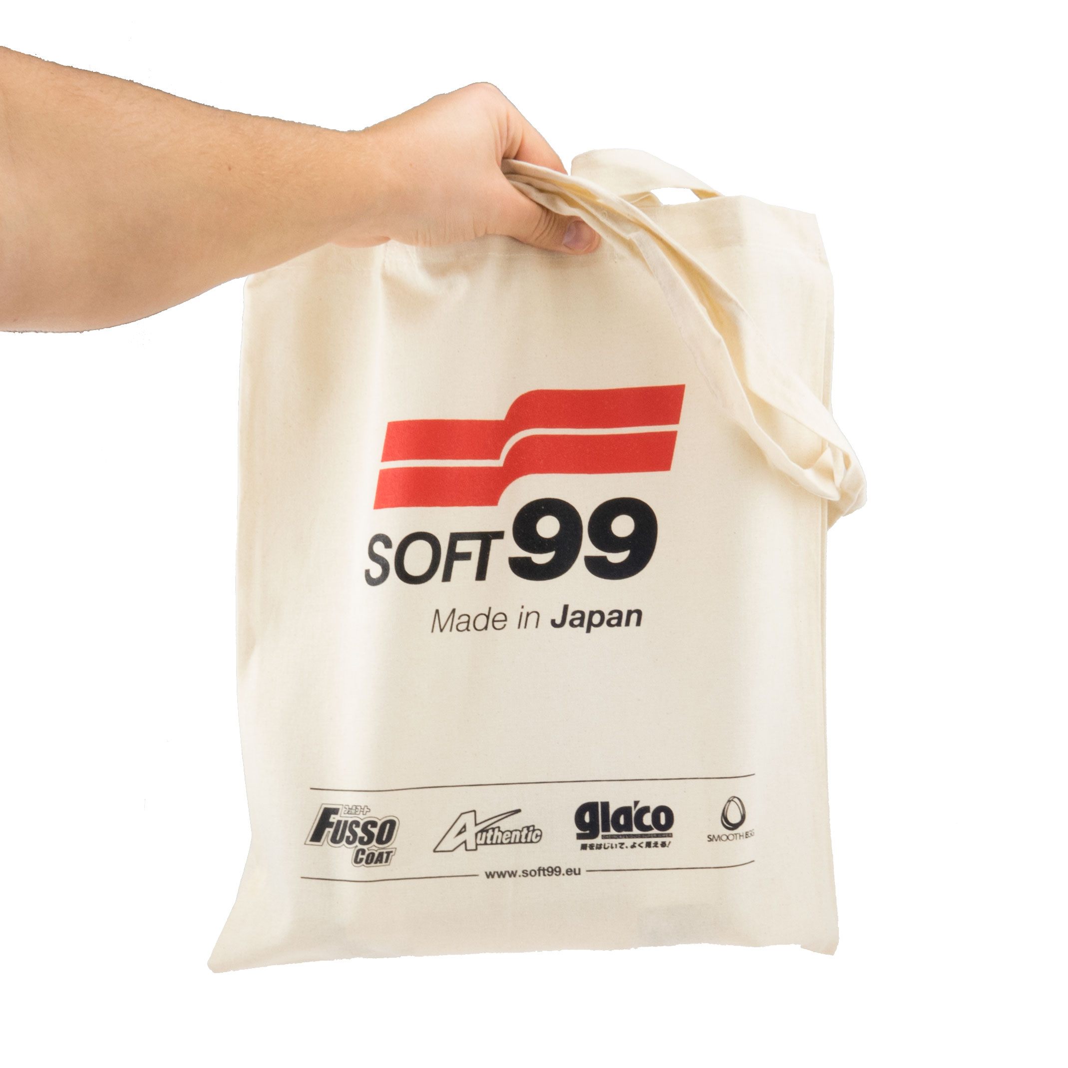 Tygpåse Soft99 - Made in Japan, vit