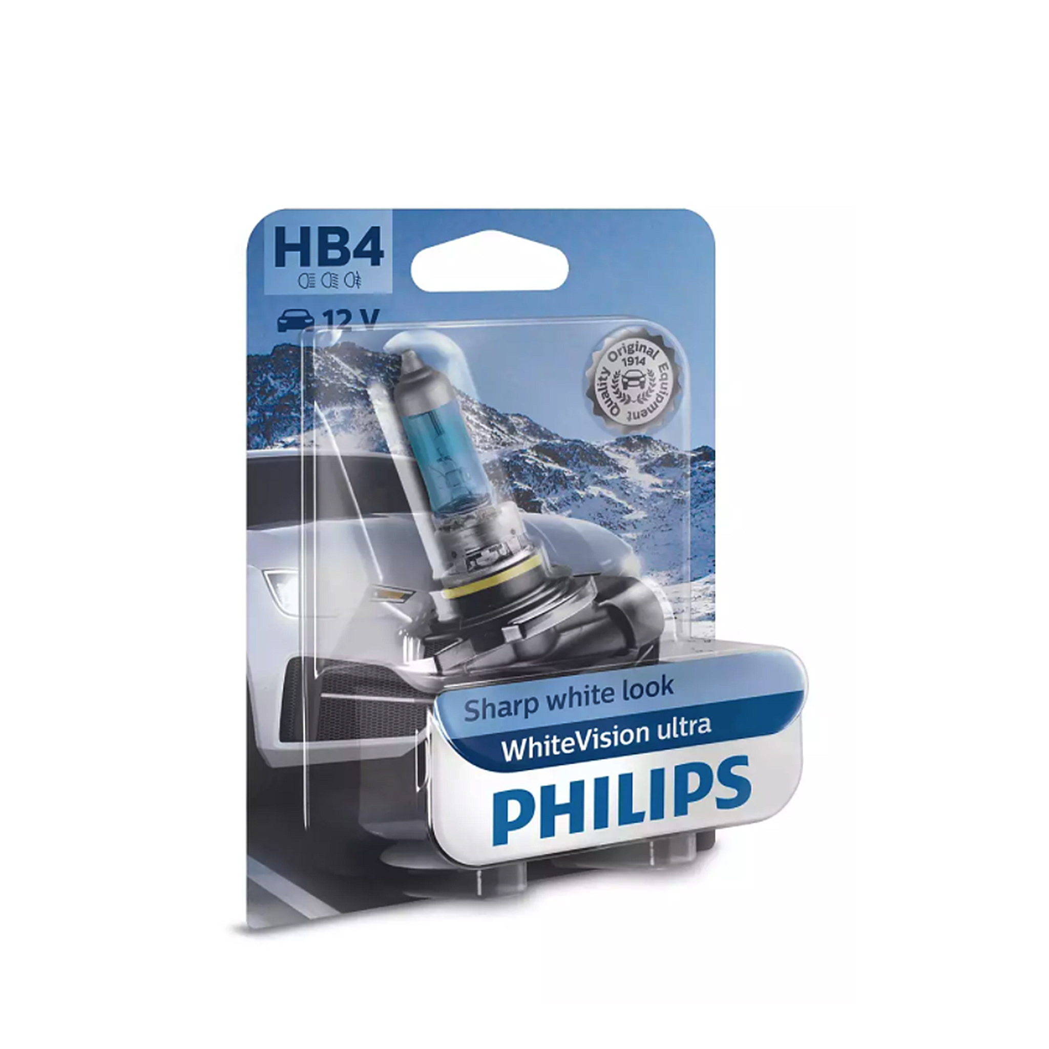 Halogenlampa Philips WhiteVision ultra, 51W, HB4